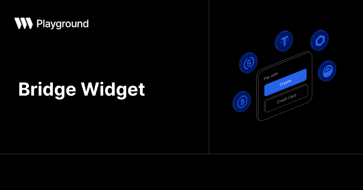Bridge Widget | thirdweb Playground
