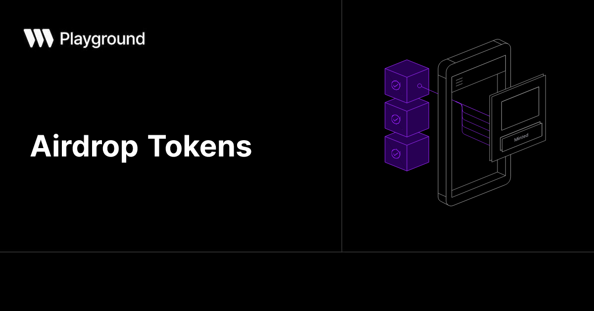 Airdrop Tokens | thirdweb Playground