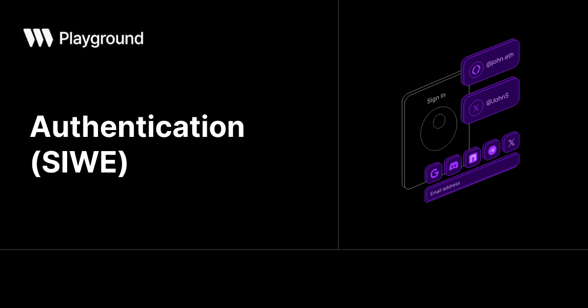 Authentication (SIWE) | thirdweb Playground