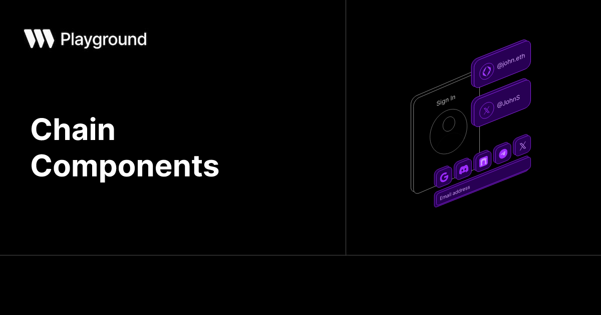 Chain Components | thirdweb Playground